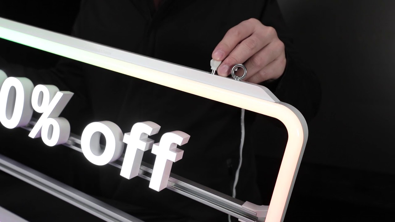 Ultimate Changeable Back-track LED Message Sign for Retail Shop - YouTube