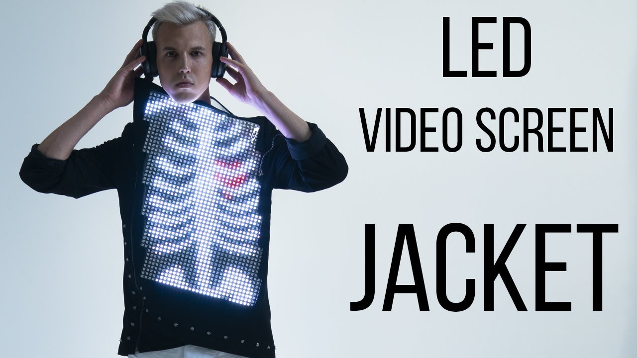 Smart LED Video Screen Jacket by ETERESHOP - YouTube