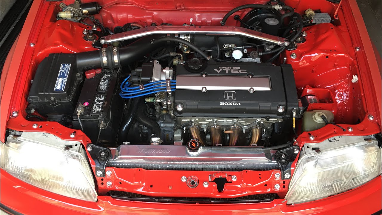 My b16 Swapped EF Civic - YouTube