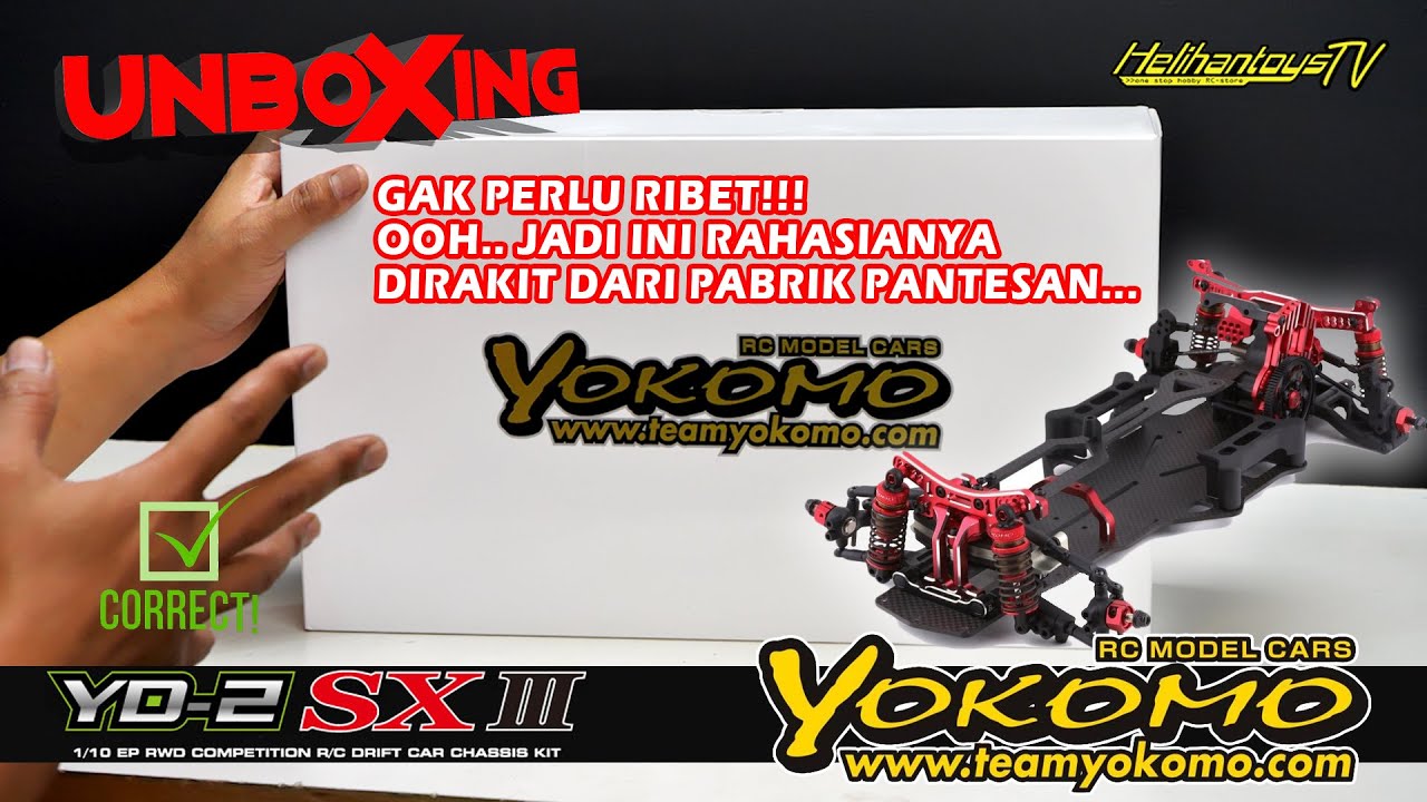UNBOXING |KIT RC DRIFT SUDAH DIRAKIT DAN RAHASIA RAKITAN PABRIKAN | YOKOMO YD-2 SX III KIT RWD ...