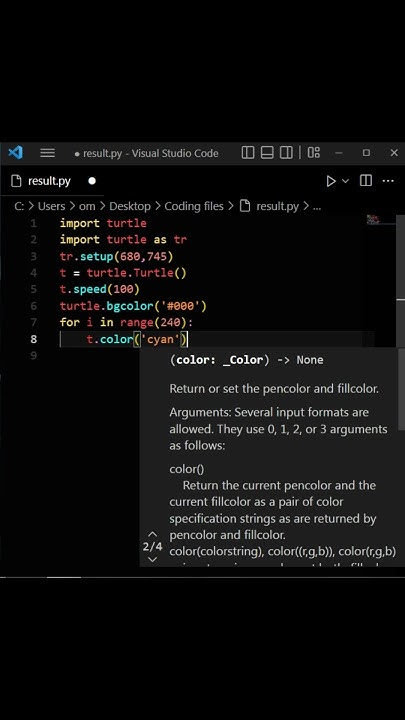 How to use Turtle Library in Python | Python Coding #python #pythontutorial #coding - YouTube