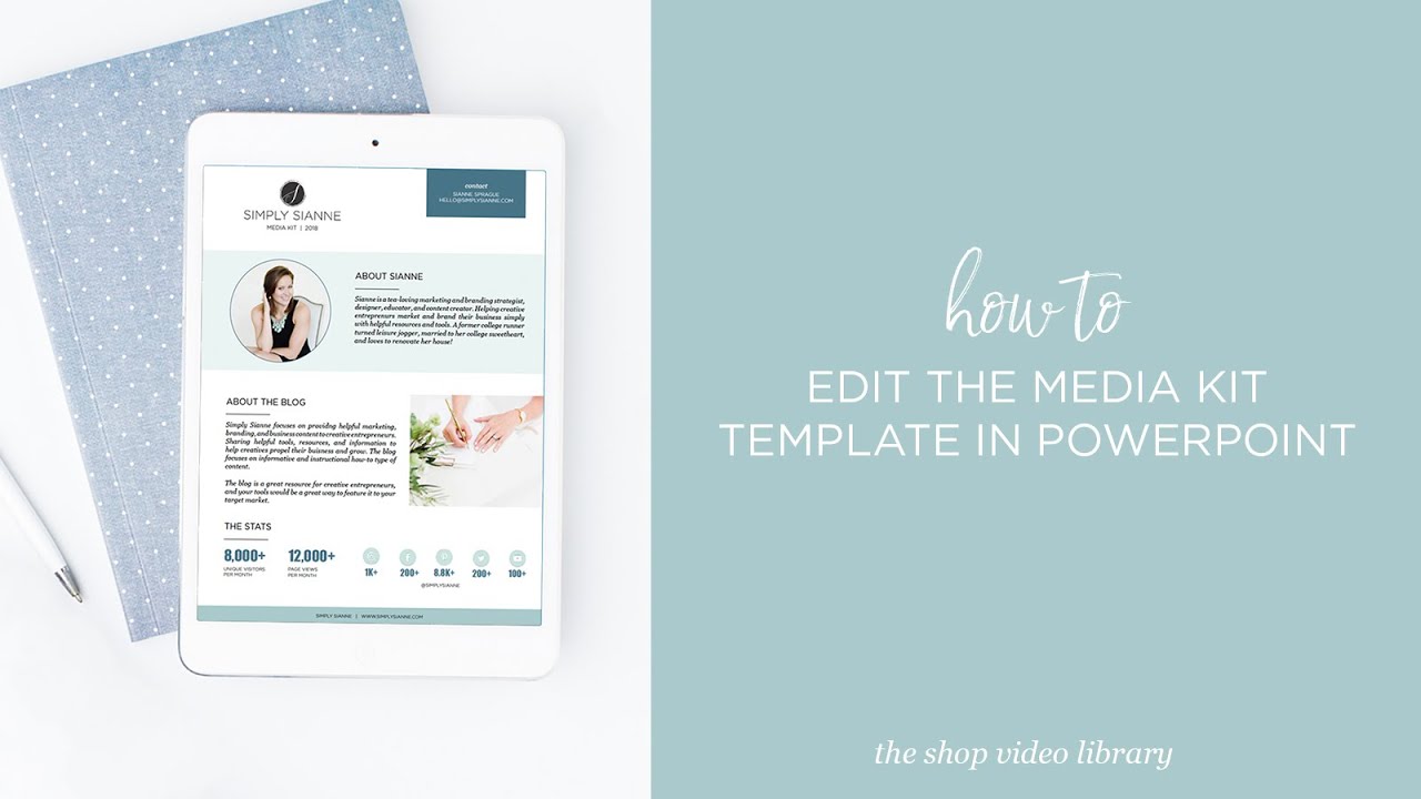 How to Edit the Media Kit Template in Powerpoint - YouTube