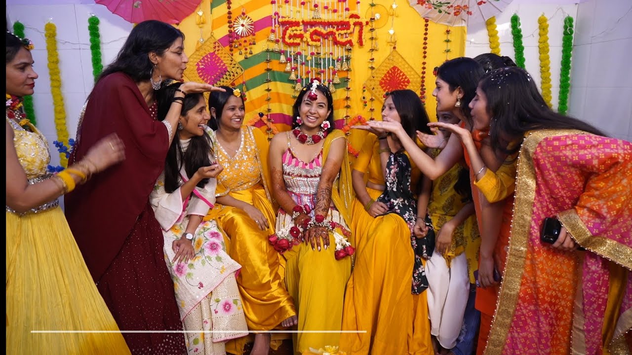 My Haldi / Mehendi ceremony 😍/ Mansi Yadav Wedding series/ - YouTube