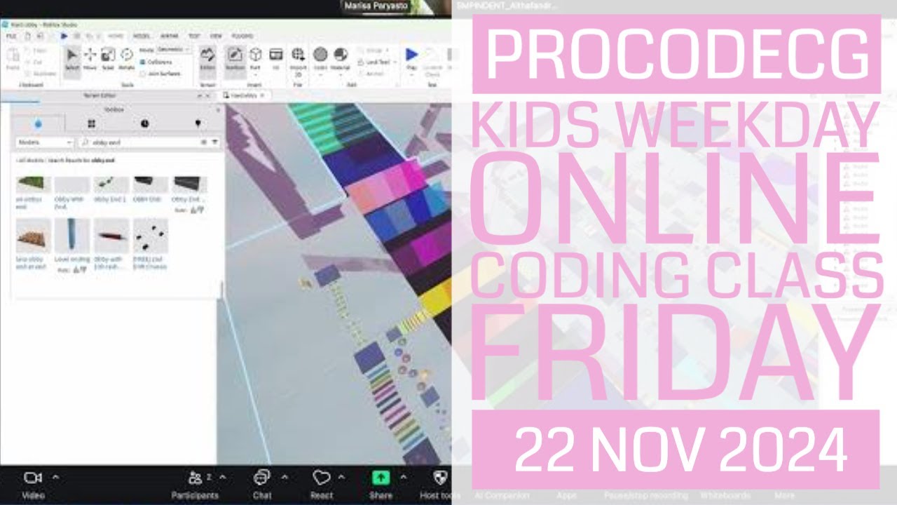 ProCodeCG Kids Weekday Coding Class - Friday - 22 Nov 2024 - YouTube