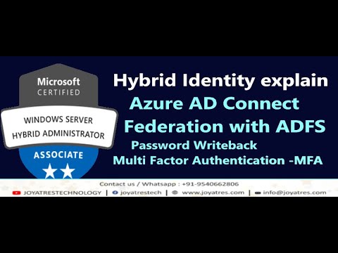 Azure Ad Connect Explain | implementing Hybrid Identity | Federation with ADFS | AZ-800 Tutorial ...