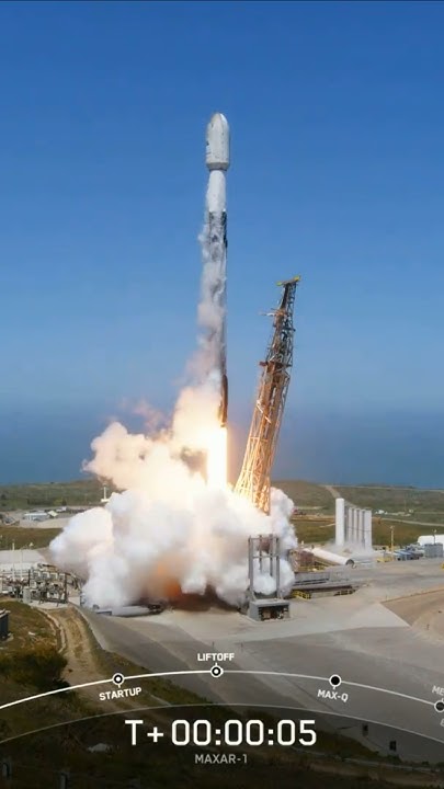 LIFTOFF! SpaceX Falcon 9 Carrying Maxar 1 (Worldview Legion 1+2) - YouTube
