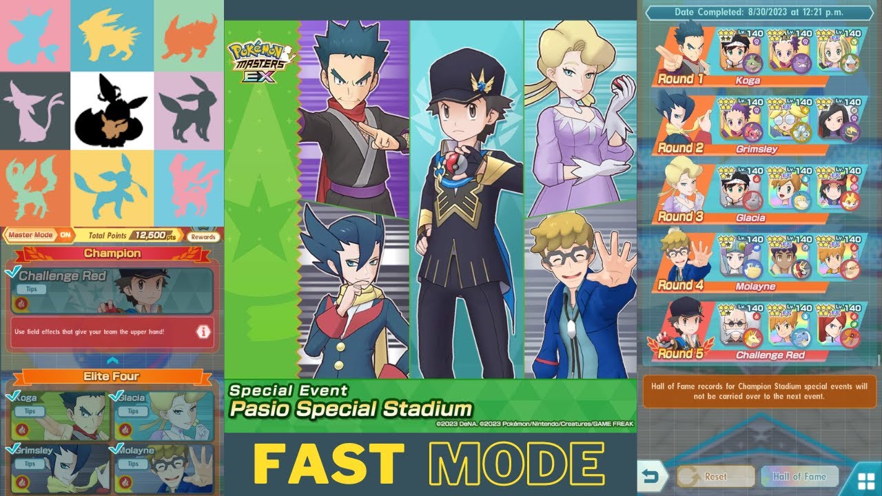 Fast Mode 12500 Points F2P Master Mode Pasio Special Champion Stadium ...