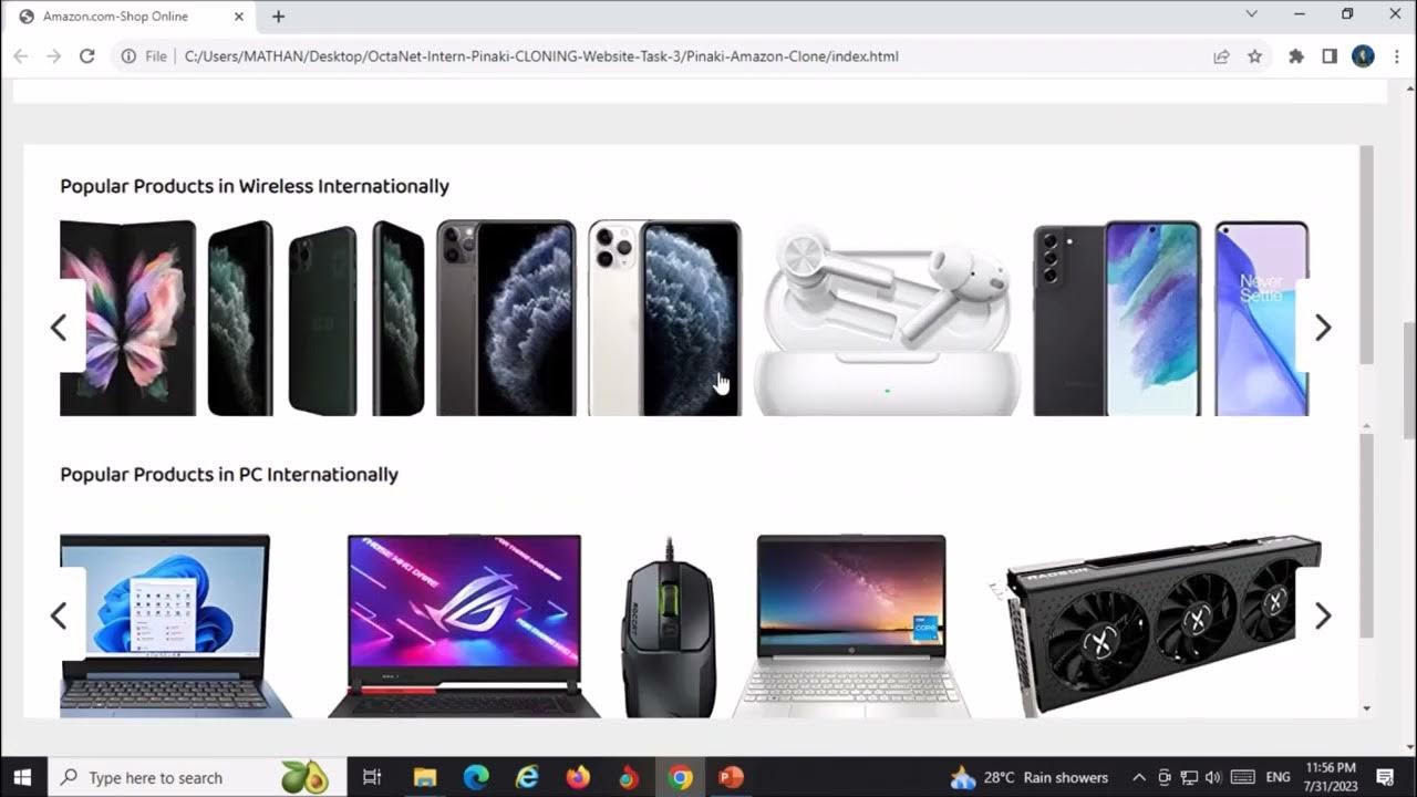 OctaNet-Intern-Pinaki-CLONING-Website-Task-3 - YouTube