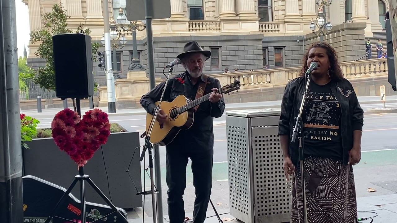 Shane Howard, GOANNA & Emma Donovan perform 'SOLID ROCK'. LIVE. 07 March 2021 MELBOURNE ...