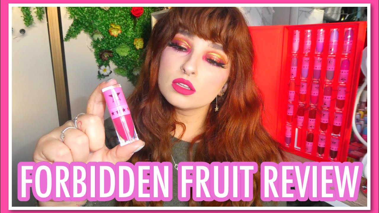 Forbidden Fruit Review Jeffree Star Cosmetics Single Lipstick Review