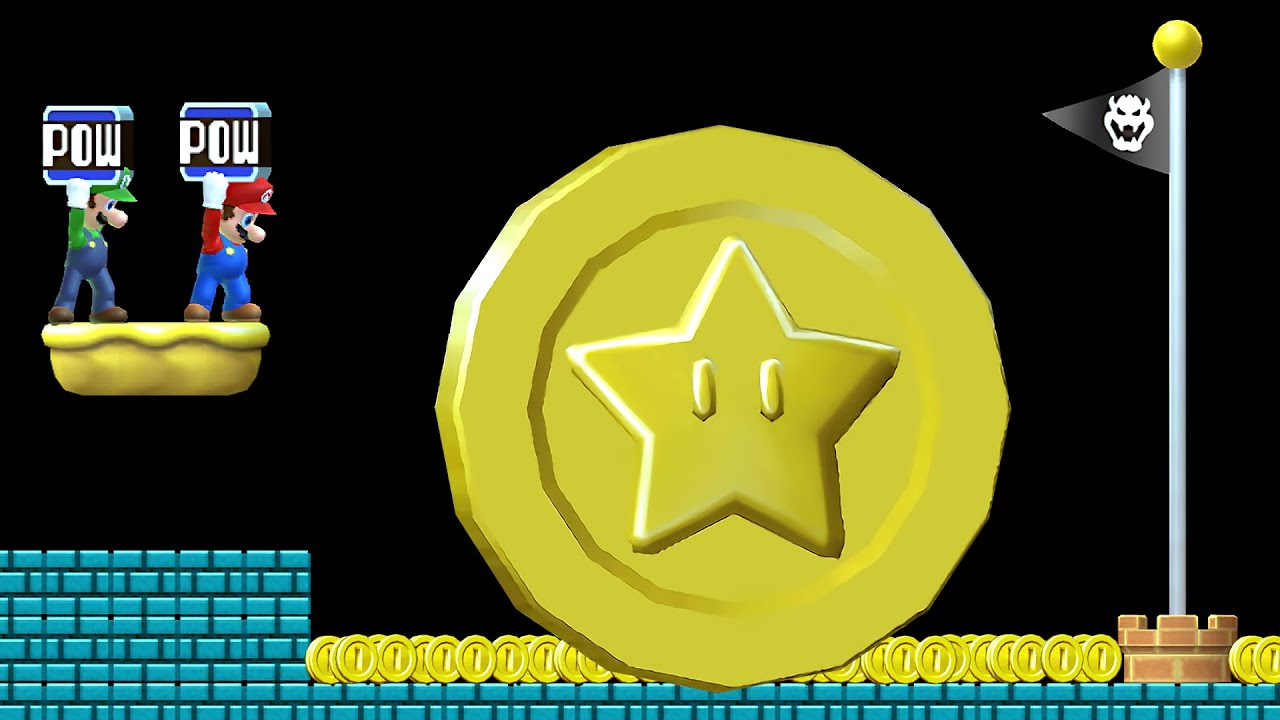 All Coin Battle Stages - New Super Mario Bros. Wii HD - 100% Co-Op ...