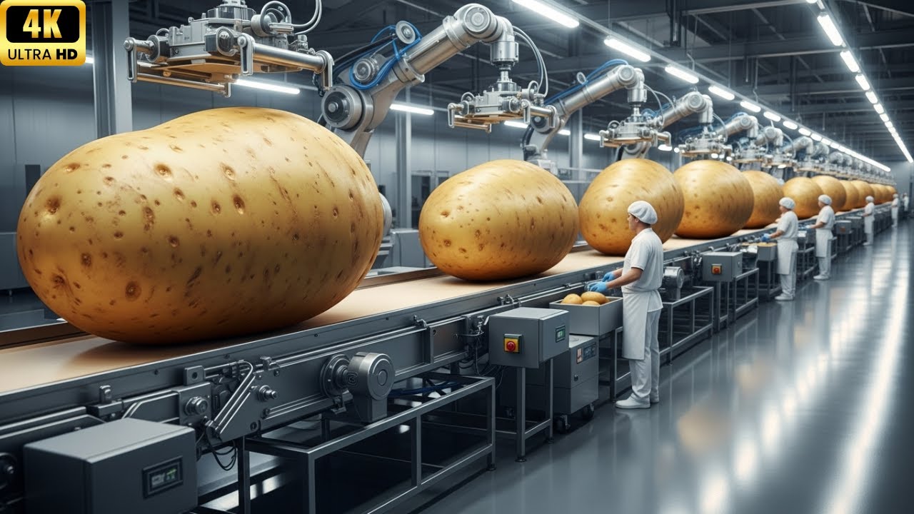 Inside a Giant Potato Chip Factory: How Whole Potatoes Become Crispy ...