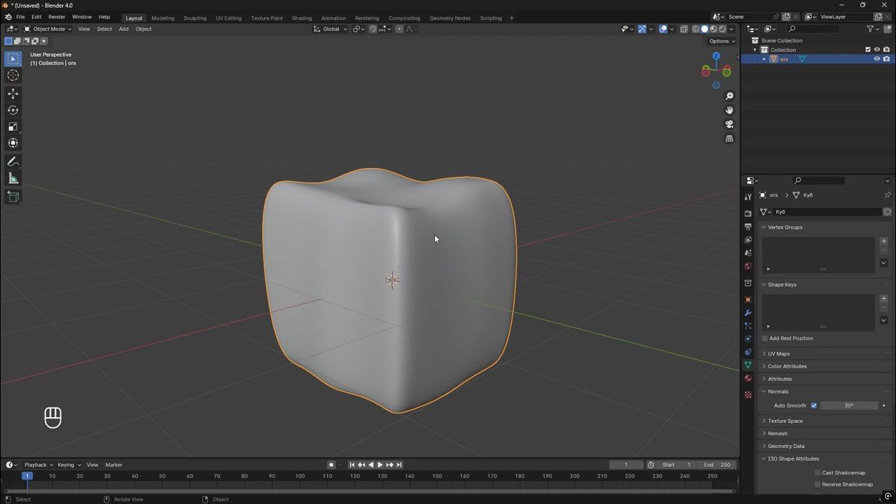 How to Remove Sharp Edges in Blender 4.0 - YouTube