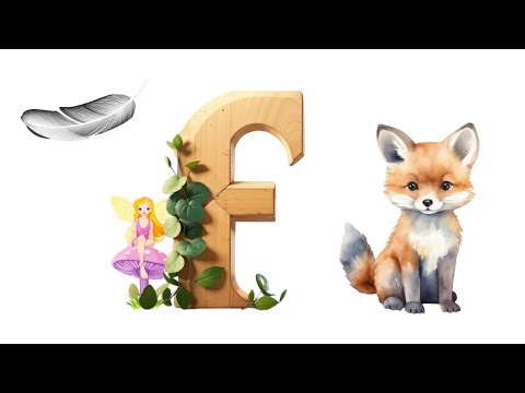 Learn A to Z Alphabet Animation | Learn English F | Words with F ...
