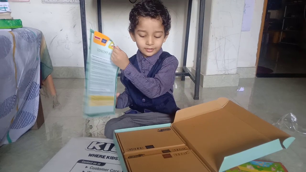 Unboxing of Kidzee school kit part 2 - YouTube