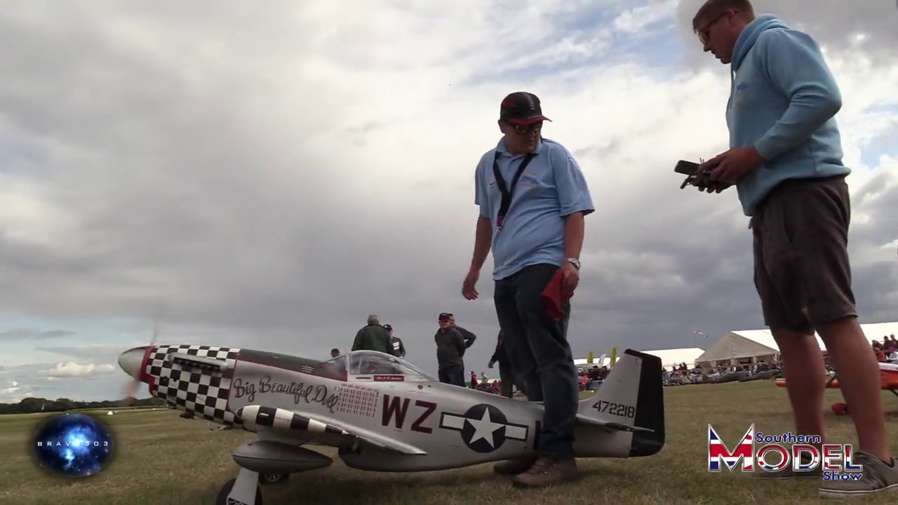 Bud Nosen P51 Mustang RC Scale Plane Southern Model Show - YouTube