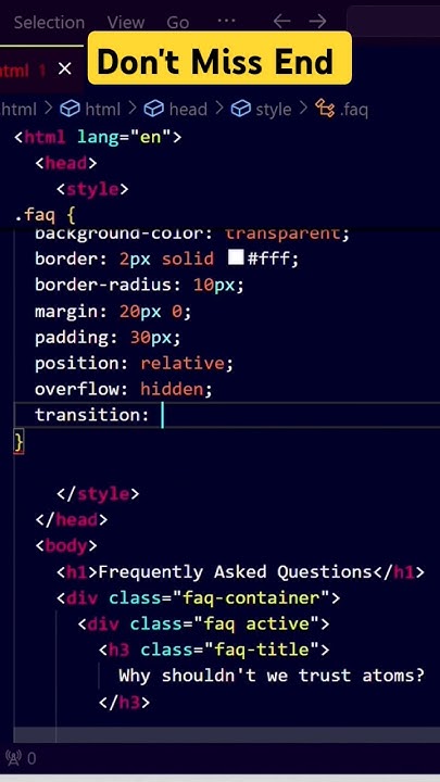 Faq Section Coding Webdesign Css Html Programming Ytshorts Shorts Webdevelopment Python