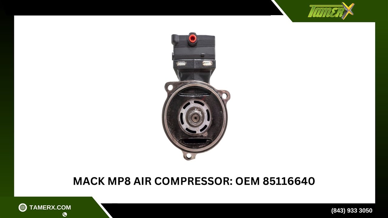 Mack MP8 Air Compressor : OEM 85116640 - YouTube