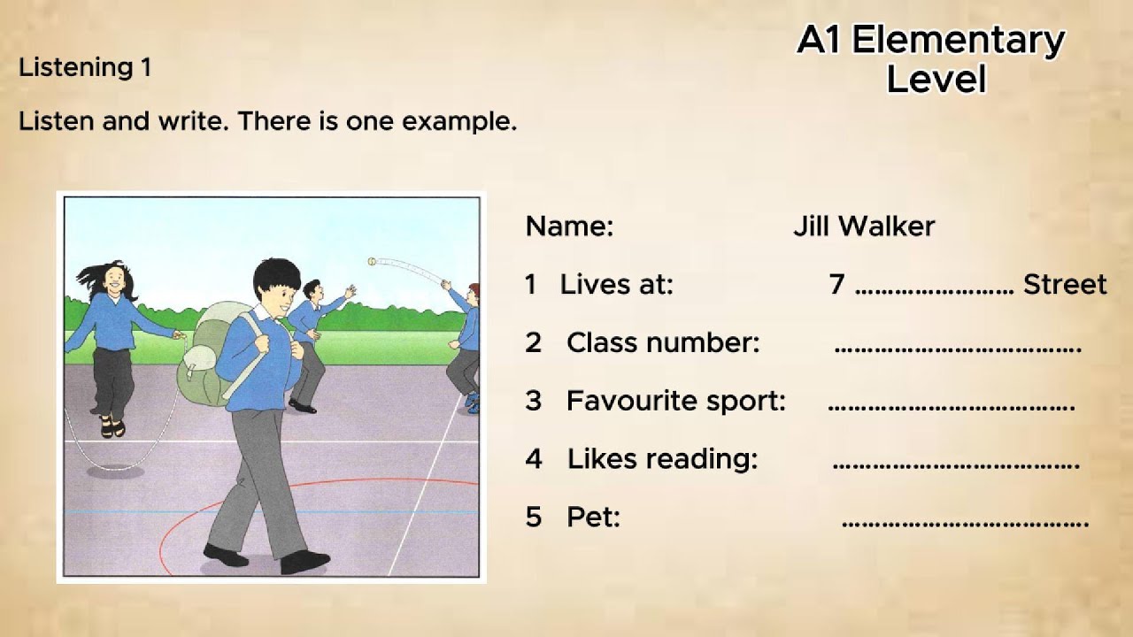 A1 Elementary Level - English Listening Practice for Names, Spellings ...