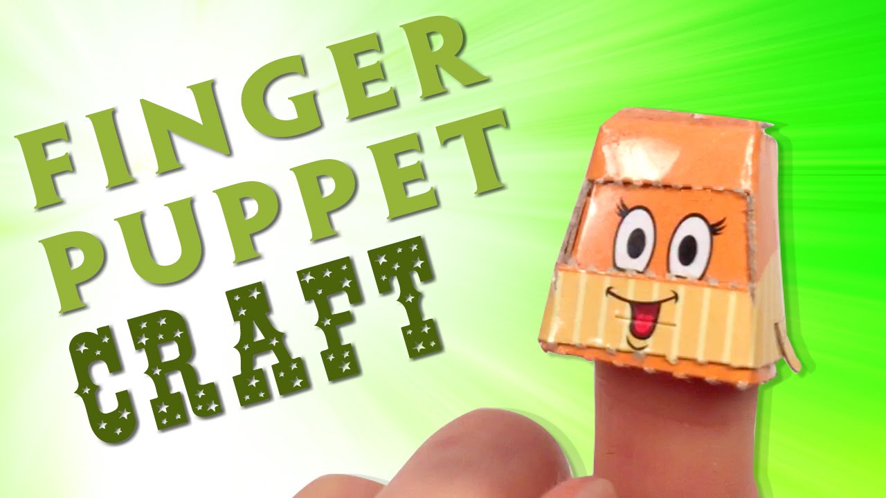 Kid's Korean Finger Puppet Paper Craft - YouTube