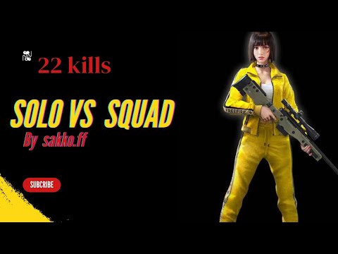 OMG! 23 Kill Solo vs Squad OverPower. Sakko.ff Gameplay - Garena Free Firefree fire shortsfree fire