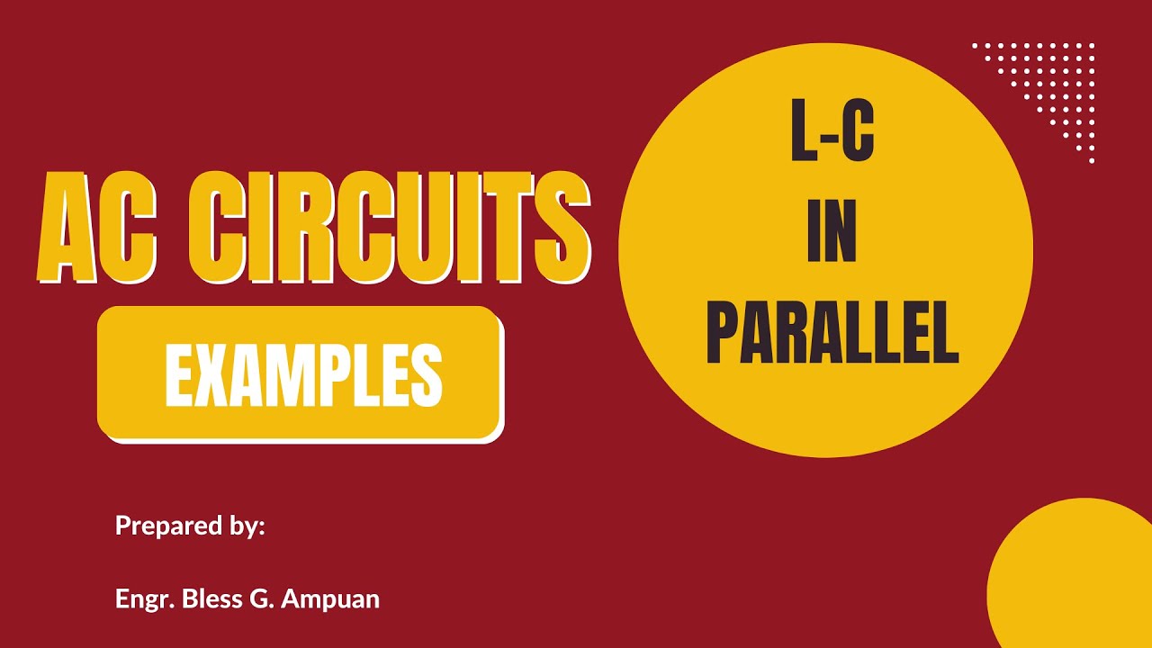 Inductance-Capacitance in Parallel AC Circuits | Example Problems - YouTube