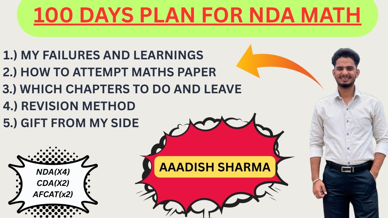 NDA MATHS STRATEGY || NDA MATHS IN 100 DAYS || CLEAR NDA 2025 - YouTube