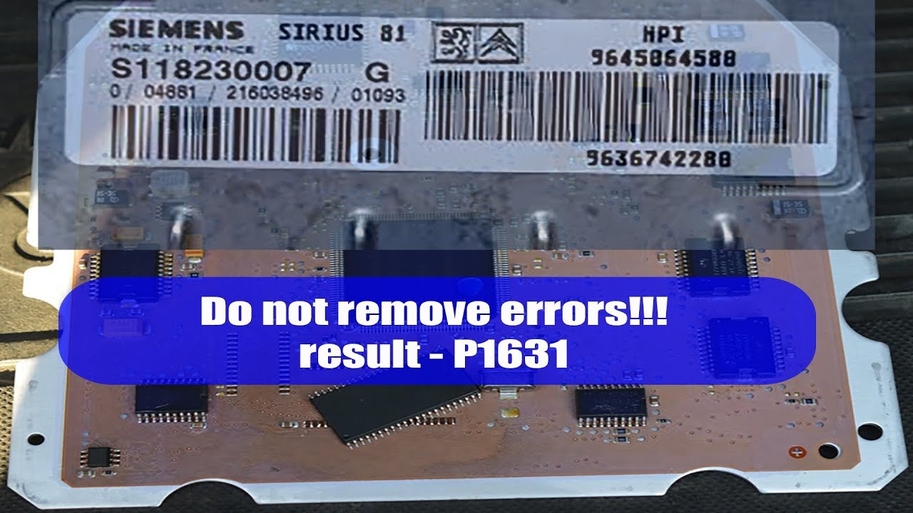 P1631. Sirius 81. Никогда не стирайте ошибки! - YouTube