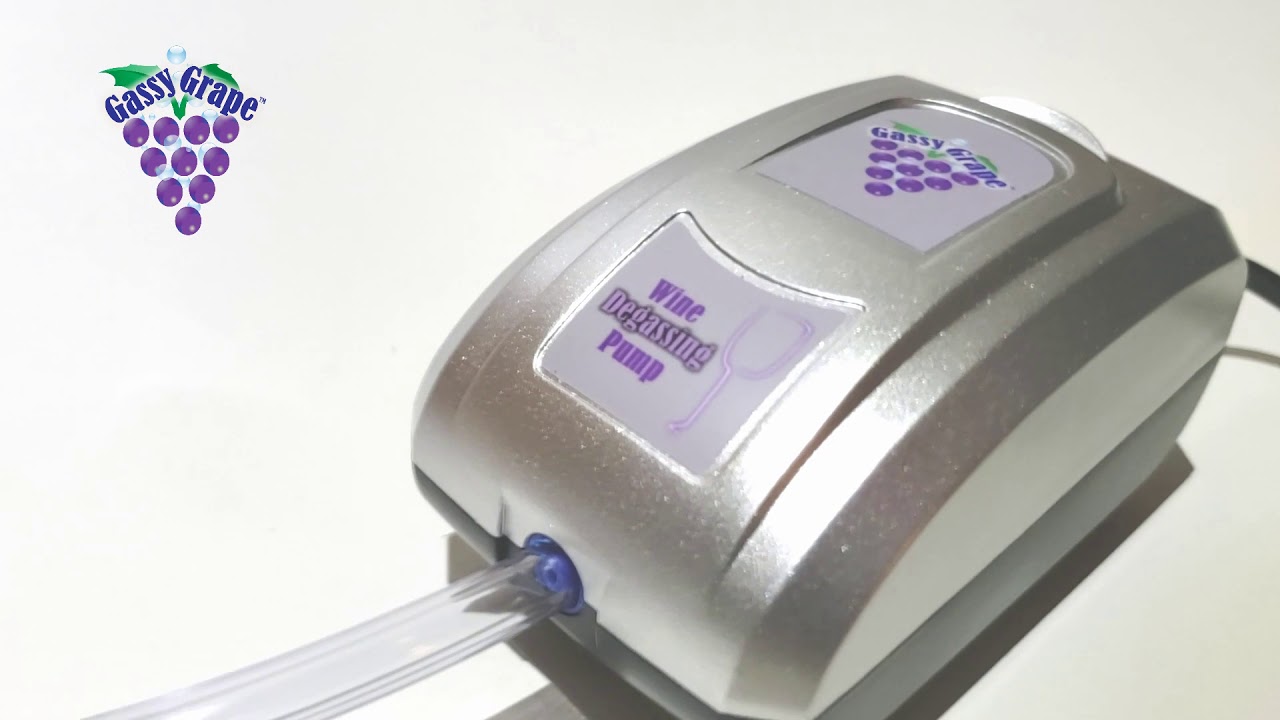 Gassy Grape Wine Degassing Pump - YouTube