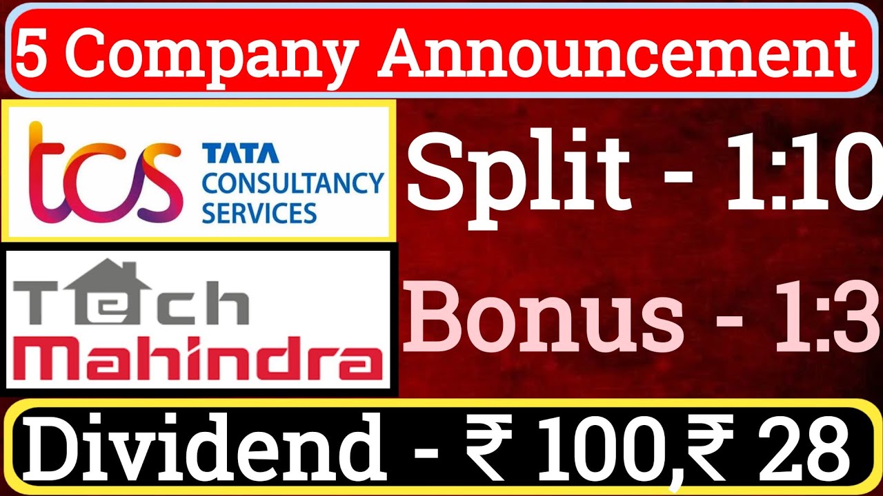 High Dividend + Stock Split + Bonus Share Announced🔴Tata Consultancy ...
