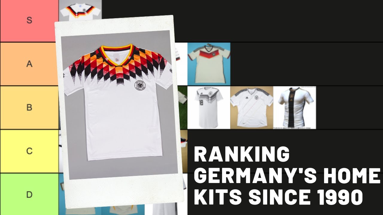 Ranking GERMANY's Home Kits Since 1990 | TIER LIST - YouTube