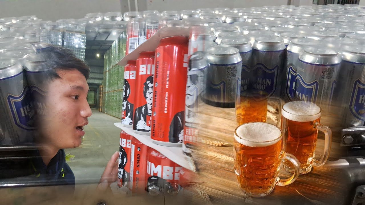 How beer is made He-man and simba #beerfactory - YouTube