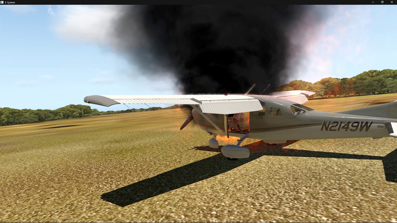 That Had To Hurt -- Cessna 206 Stationair -- Fire Emerg. -- X-Plane 11. ...