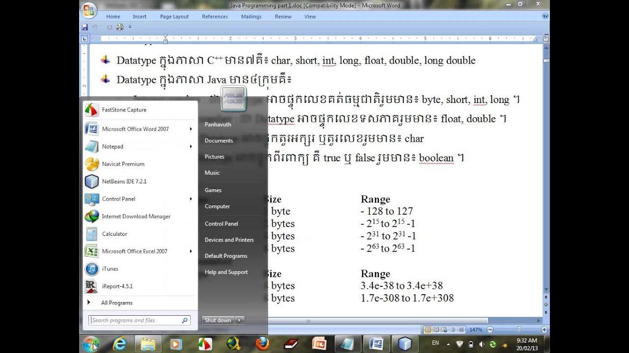 Introduction Java part 1: Datatype and Variable. - YouTube