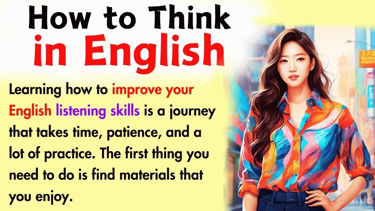 How to Think in English - Best English Speaking Practice - Learn ...