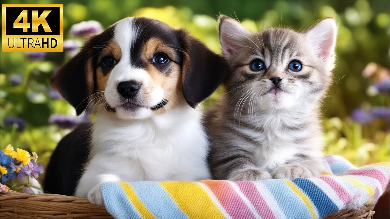 Cute Baby Animals 4K - The Unexpected Beauty Of Animals With Peaceful ...