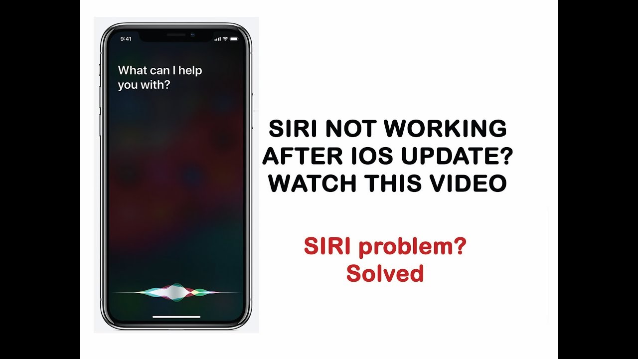 SIRI PROBLEM AFTER IOS UPDATES SOLVED II PROBLEM IN HEY SIRI AND ...