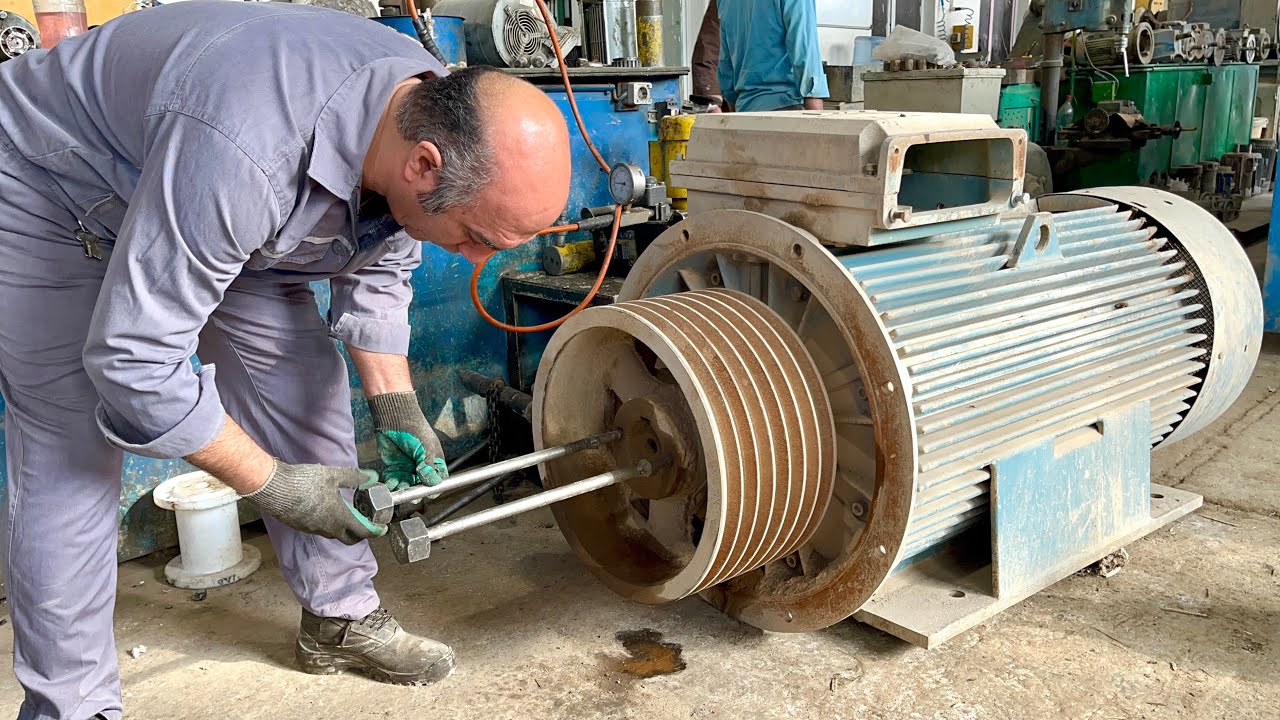 everything about the electric motors || Disassembly of 400 kW 1500 rpm ...
