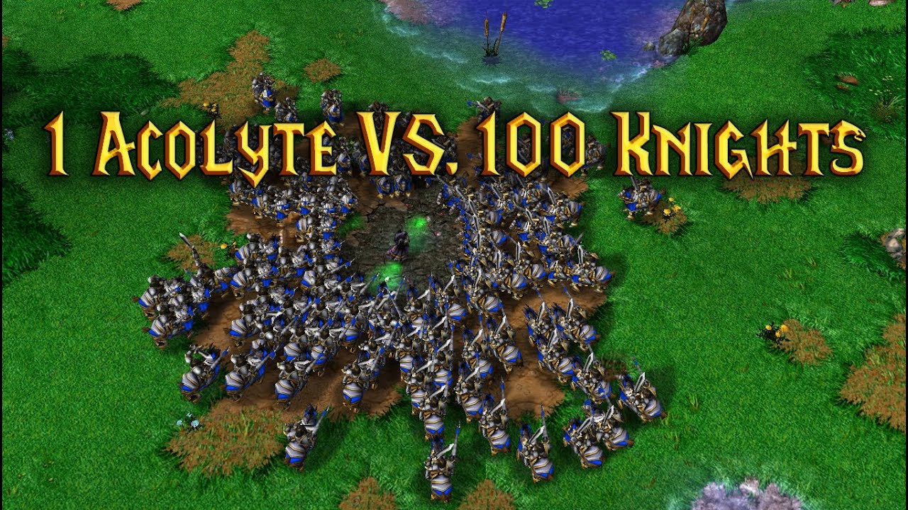 1 Acolyte VS 100 Knights (Warcraft III) - YouTube