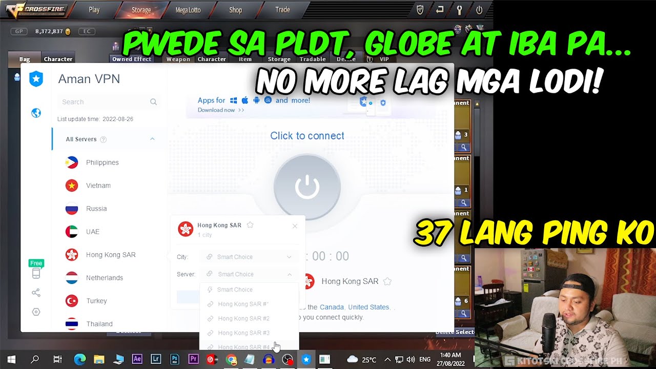 GLOBE/PLDT LAG FIXED!!! - CROSSFIRE PH 2022 [100% Working !!!] - YouTube