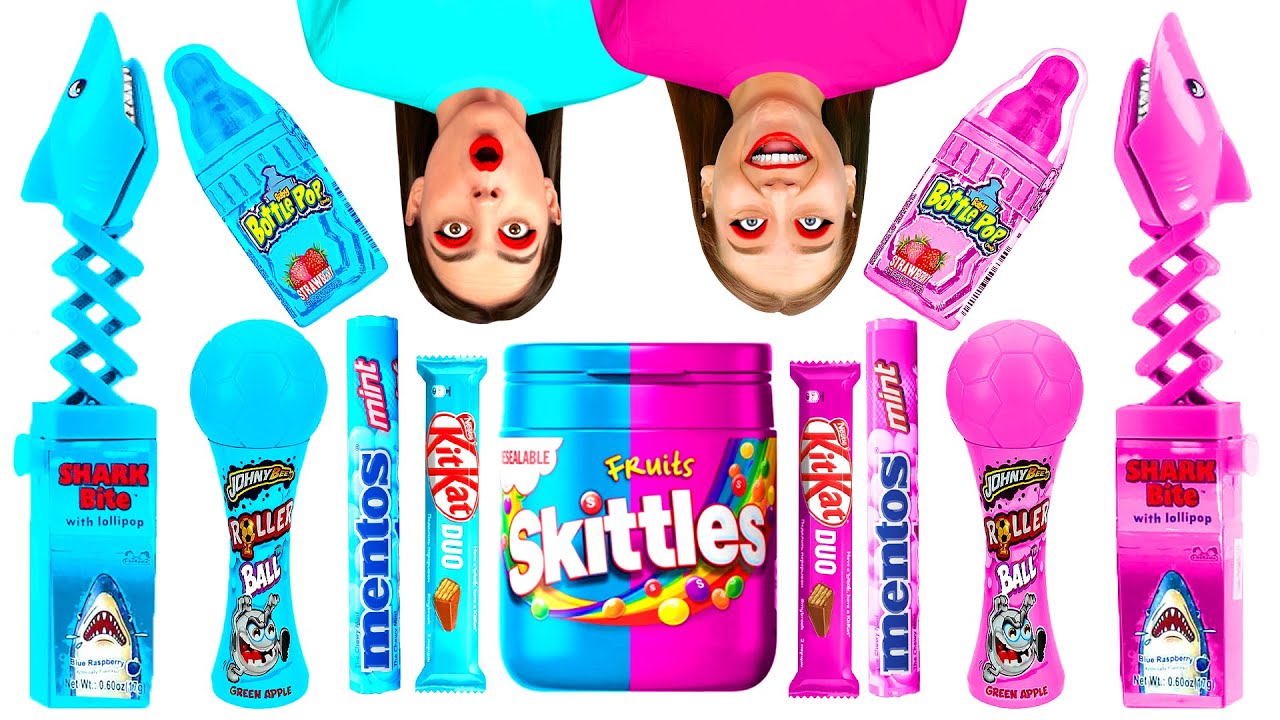 Pink Food vs Blue Food Color Challenge | Food Battle by Fun Fun ...