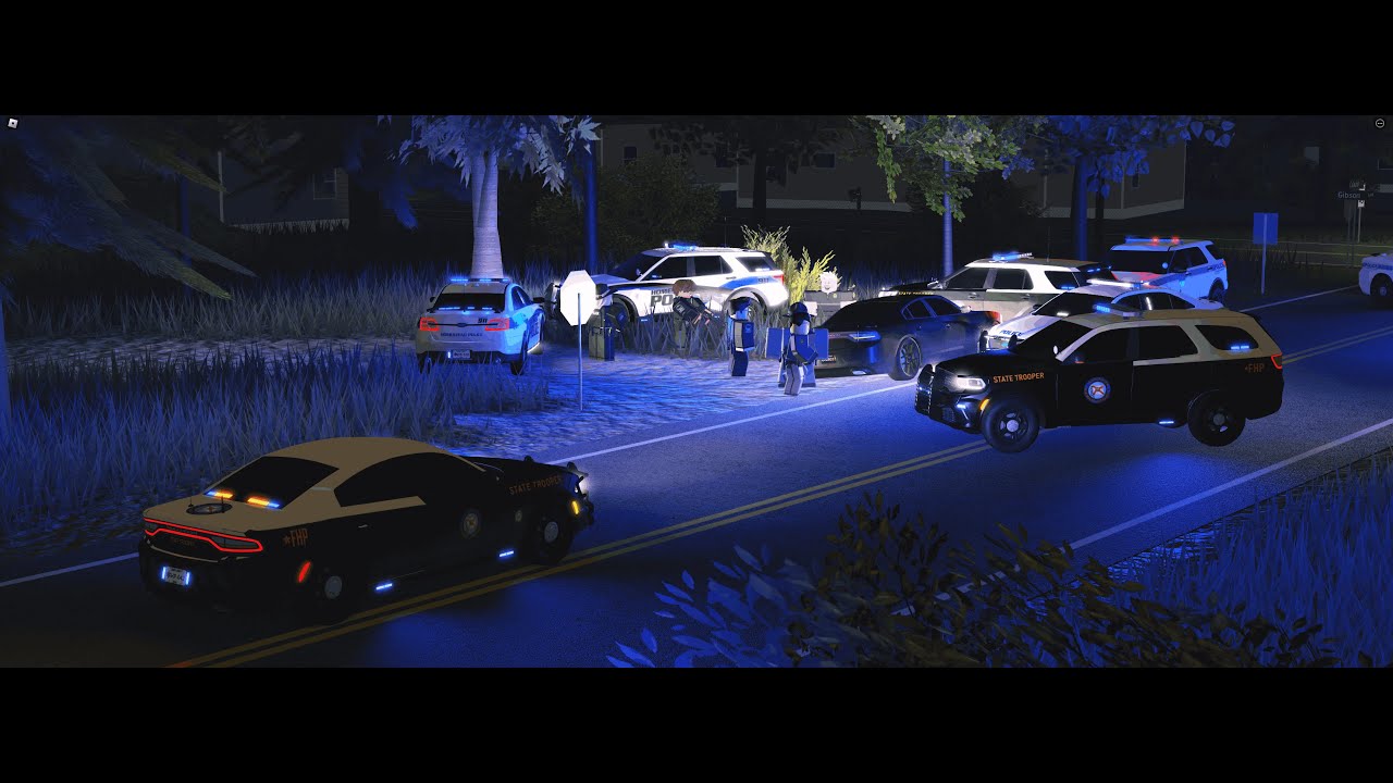 FHP pursuit with a black dodge charger ends in a PIT maneuver | ERLC ...