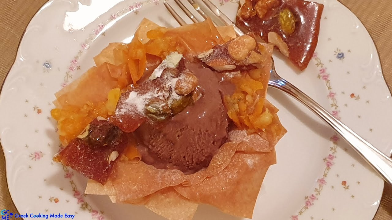 Phyllo Nests 'Stars', Caramel & Choco Ice Cream - Φωλιές από Φύλλο ...