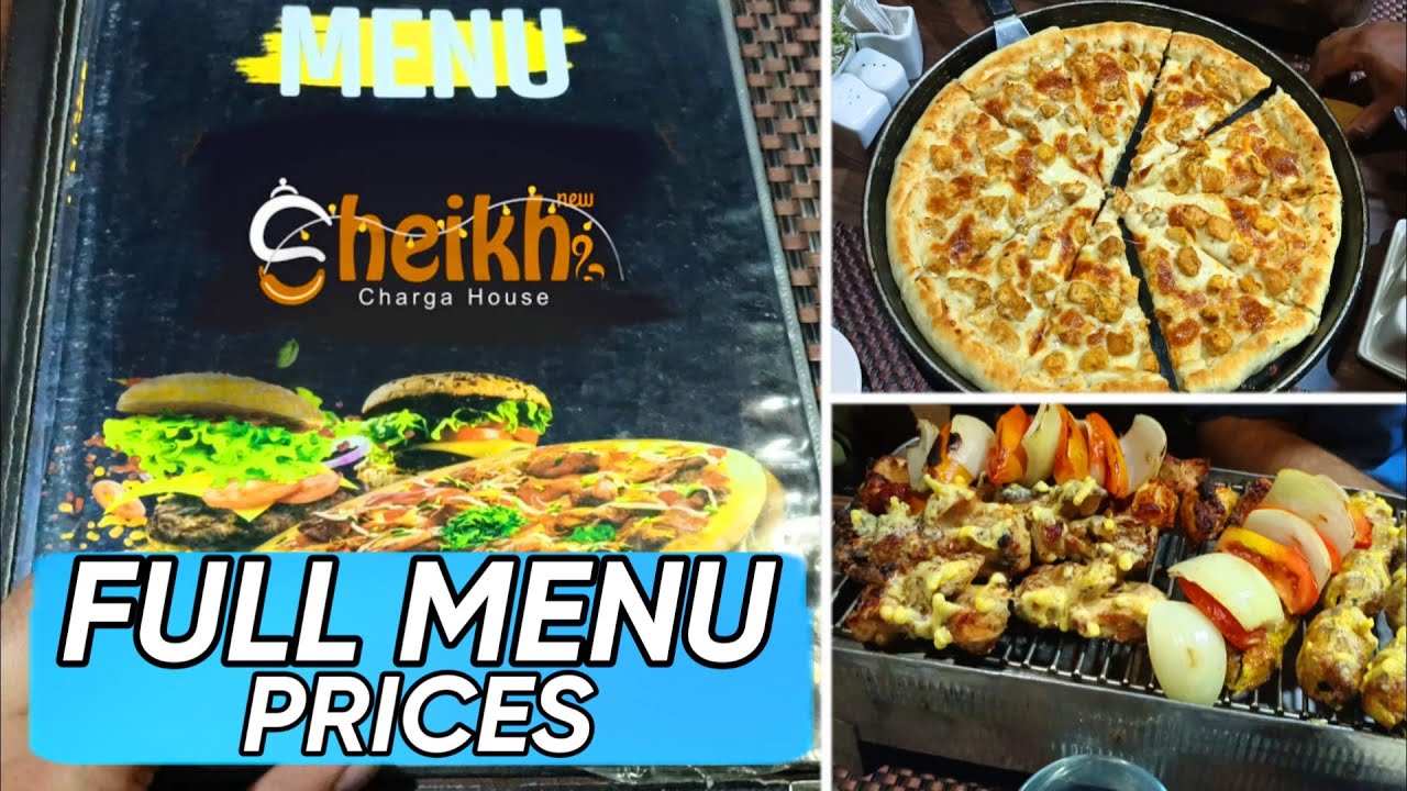SHEIKH CHARGA HOUSE IN JHELUM FULL MENU WITH ALL PRICES - YouTube