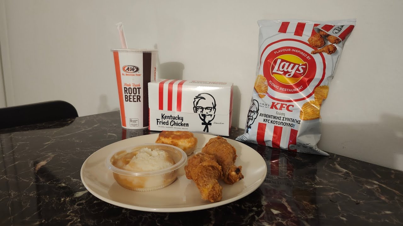 Taste Comparison | Lay's Cyprus KFC chips vs. KFC Chicken | Do the ...