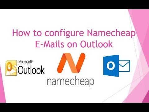 How to configure Namecheap Email on Outlook 2021 - YouTube