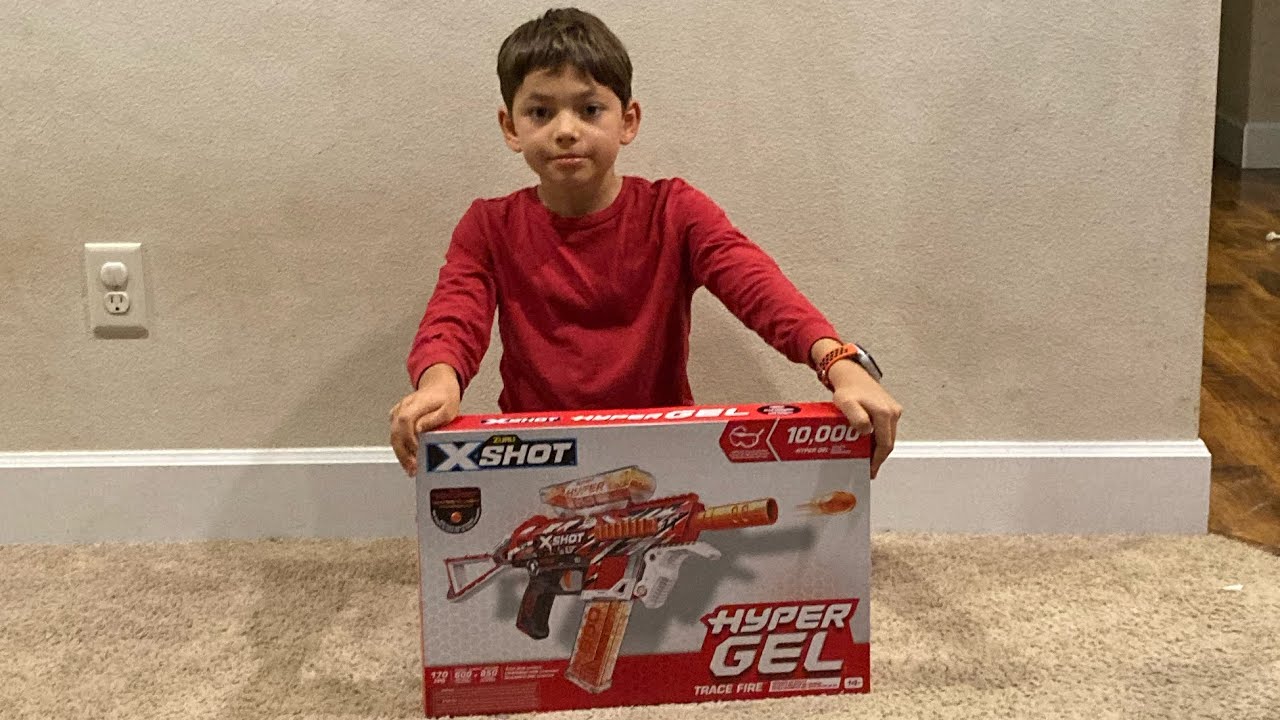 UnBoxing X shot Hyper gel trace fire - YouTube