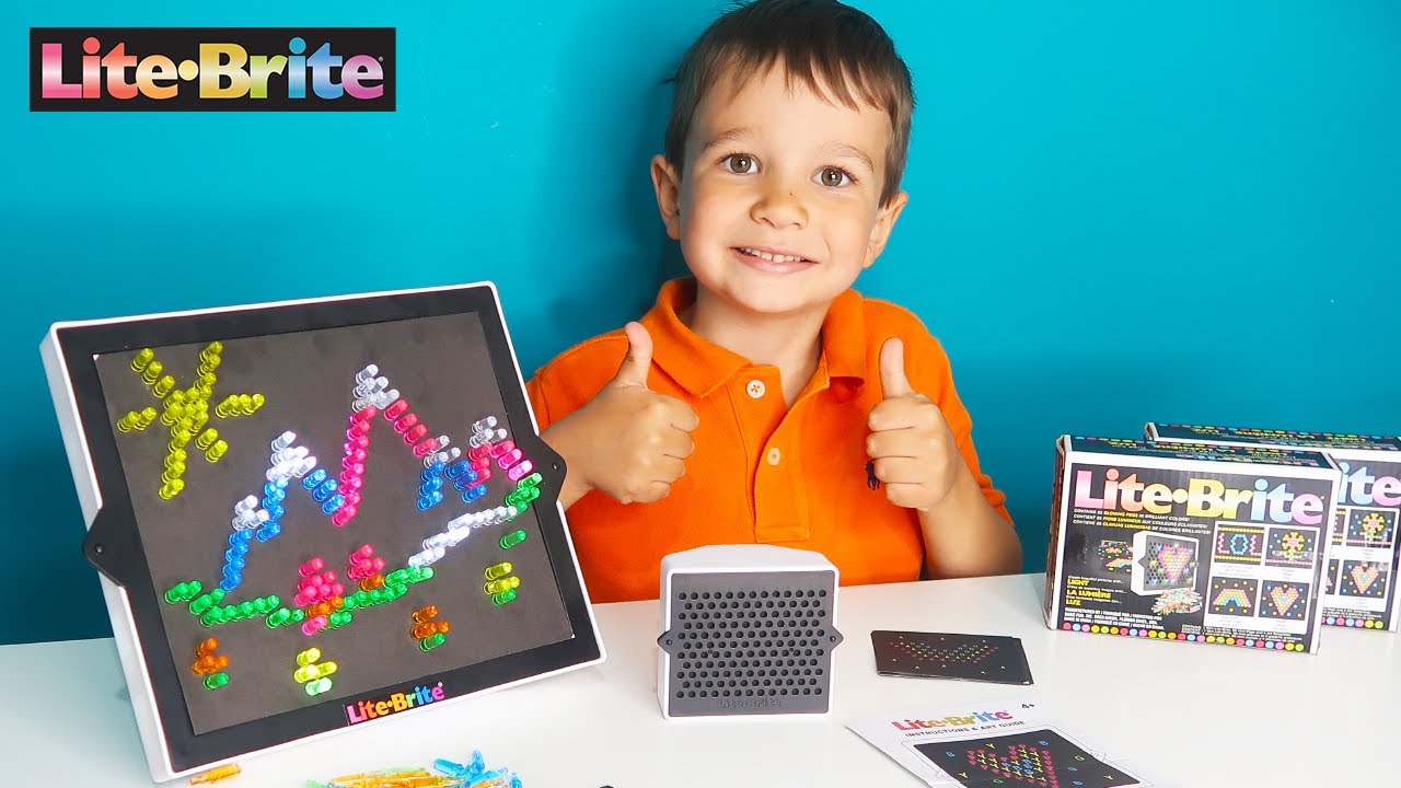 Lite Brite & Lite Brite Minis Challenge - YouTube