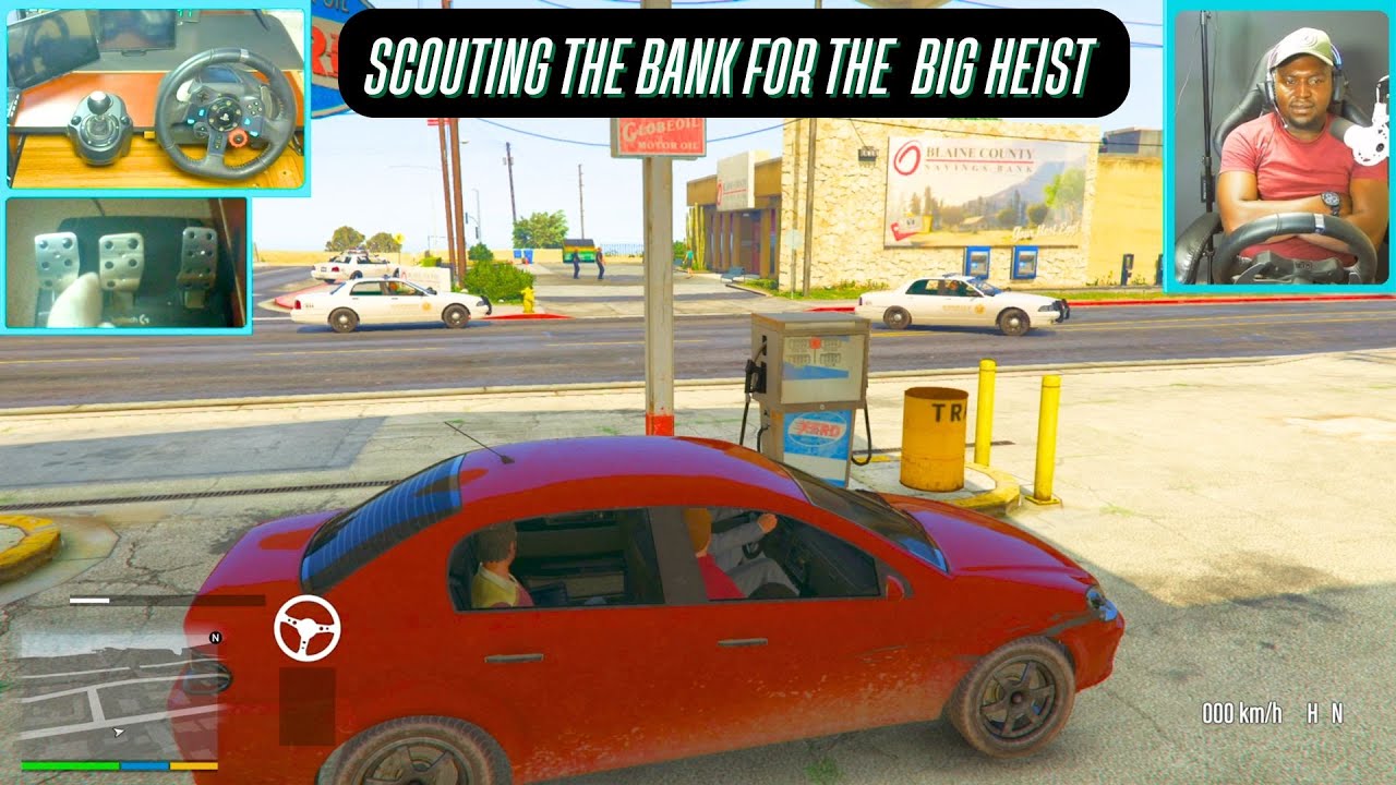 Day 37 | GTA V Story Mode - Trevor, Michael & Lester Scout the Bank for ...