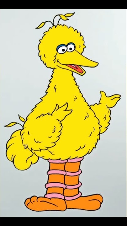 How to draw Big Bird Sesame Street #short - YouTube